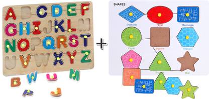 AMUSING ABCD & Shapes Educational Puzzle Board for Toddlers Price in ...