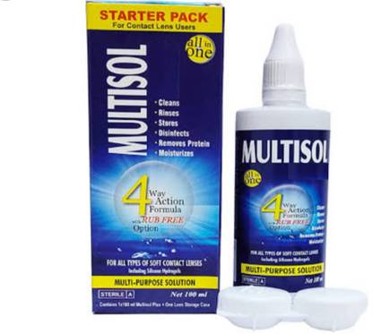 Multisol Eye lens solution Contact Lens solution Price in India - Buy ...