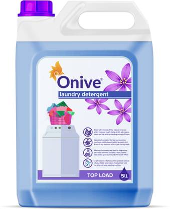 Onive PowerWash Top Load Washing Machine Liquid 5 Liter, Bleach Free ...