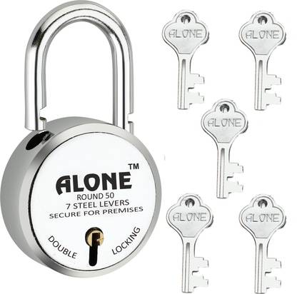 Fithome Alone Round 50mm Lock for Home Link Gate Shop Shutter, Double ...