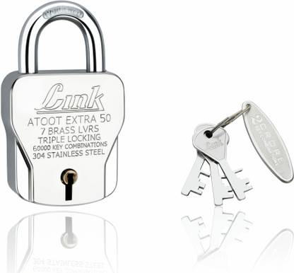 Link Atoot Extra 50mm Lock | Stainless Steel Body | Hardened Shackle ...