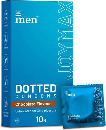 Formen JOYMAX Dotted Condoms For Men-10 Count | Chocolate Flavor Condom ...