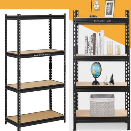 DARSHANAM WORLD Steel Adjustable Industrial 4 Sections Rack Storage ...