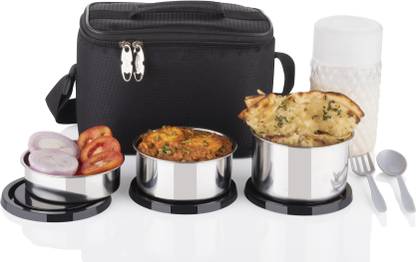 Flipkart.com | Neki NEW CONCEPT OF TIFFIN SET IN BLACK COLOR WITH ...