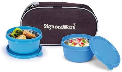 Flipkart.com | Signoraware Monarch Midday Microsafe Steel Lunch Box ...