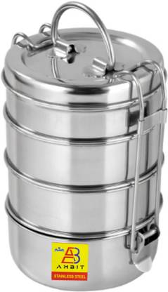 Flipkart.com | Ambit stainless steel clip carrier lunch box 4 ...