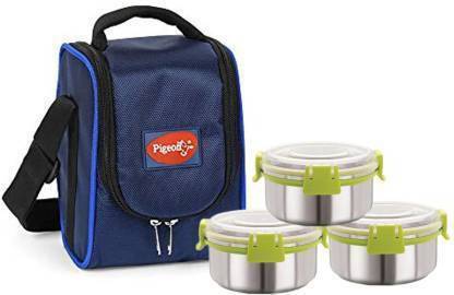 Flipkart.com | Pigeon Stainless Steel 3 Containers Lunch Box
