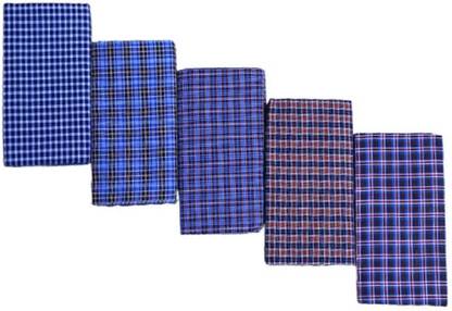 Pinak Checkered Blue Lungi Price in India - Buy Pinak Checkered Blue ...