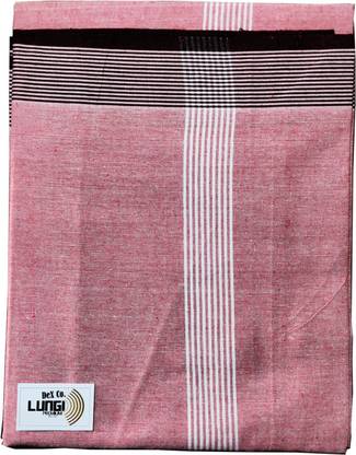 DeX Co. Striped Red Lungi Price in India - Buy DeX Co. Striped Red ...