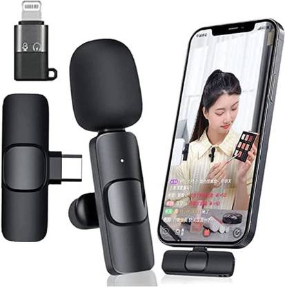 TechHut K8 Wireless Collar Mic iPhone/Android & Type C Supported ...