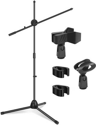 Techtest Heavy Duty Adjustable Dual Mike Stand Condenser Microphone ...