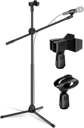 Techtest Adjustable Dual Mike Stand for Studio Recording Mic Stand for ...