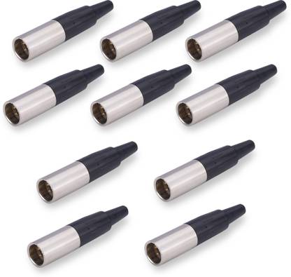 MX 5 Pin Mic Male Connector XLR Mini MX1893 (Pack of 10) Microphone ...
