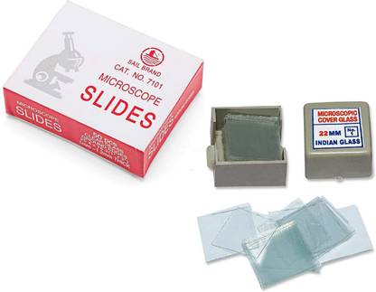 Clear & Sure Microscope Glass Slide and Microscope Cover Slips ...