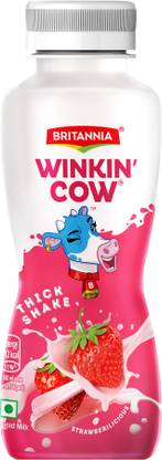 BRITANNIA Winkin Cow Strawbericious Thick Milk Shake Price in India ...