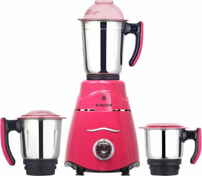 Singer Velocity MIXER GRINDER 550 Mixer Grinder (3 Jars, Pink) Price in ...