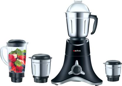 ACTIVA SUPER CHEF 4 JARS 900 Juicer Mixer Grinder (4 Jars, Black) Price ...
