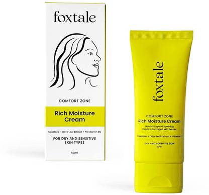 Foxtale Comfort Zone Rich Moisturiser Cream | for dry, sensitive and ...