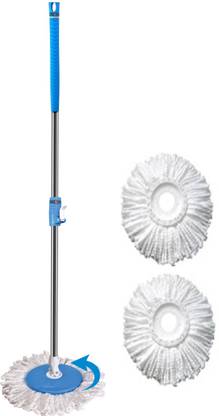 CREZON Premium BLUE Rod Mop Stick-Made in India steel Rod Set With 3 ...