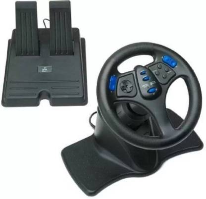 Clubics Racing Wheel - V3 Steering Wheel and Pedals Set (Black, For PC ...