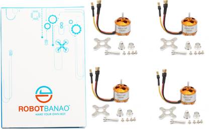Robotbanao A2212/10T Brushless DC Motor 1400KV RC Spare Part for ...