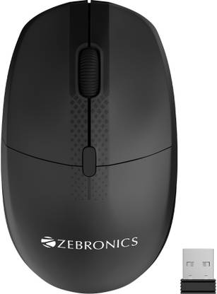 ZEBRONICS ZEB-POP 2.4GHz Wireless Mouse max1600 DPI, USB Nano Receiver ...