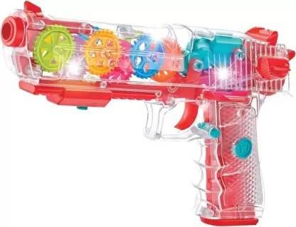 TOYBIN Gun Toy Transparent Glow Gun with Multi Musical Blaster Guns ...