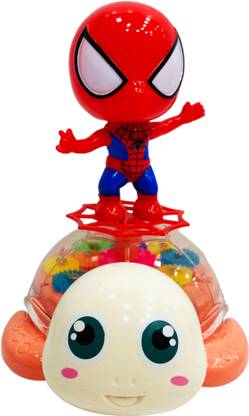 TOY KINGDOM Musical Toy for Kids Bump & Go Musical Dancing Spiderman ...