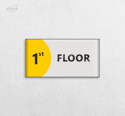 MYSIGN Wooden 1st FLOOR SIGN BOARD (6X12") Name Plate Price in India ...
