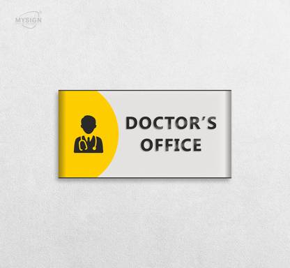 MYSIGN Wooden DOCTOR'S OFFICE SIGN BOARD (6x12") Name Plate Price in ...