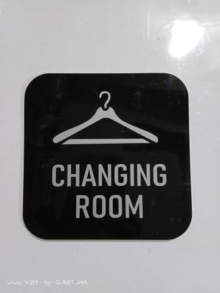 SIGNAGE AND BOARDS SOLUTION Plastic Changing room Name Plate Price in ...