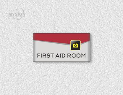 MYSIGN Wooden First aid room Sign Board 6 X 12 inch. Name Plate Price ...