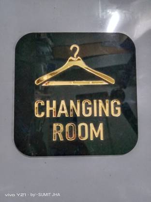 SIGNAGE AND BOARDS SOLUTION Plastic Changing room Name Plate Price in ...