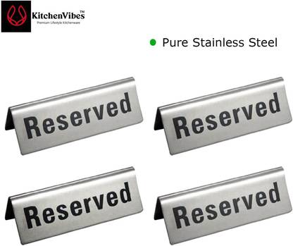 SIGNAGE AND BOARDS SOLUTION Steel reserved desk signage board Name ...