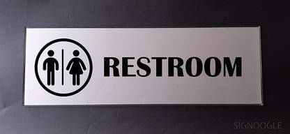 SIGNAGE AND BOARDS SOLUTION Steel restroom name plate Name Plate Price ...