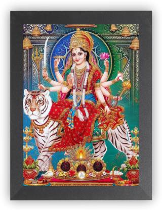 Nuoshopping Durga Maa Nav Roop Photo Frame,Durga Maa Photo Frame ,Durga ...