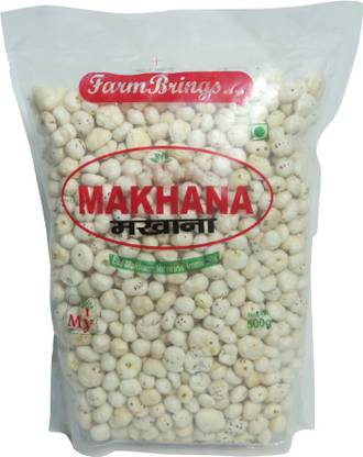Farmbrings Phool Makhana/Regular Lotus Seed Pop/Gorgon Nut Puffed ...