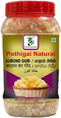 POTHIGAI NATURAL Almond Gum/Badam Pisin -100% Natural-Body Coolant,Gond ...