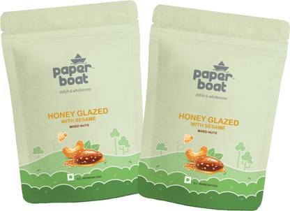 Paper boat Honey Glazed Roasted with Sesame Seeds, Almonds & Cashews ...