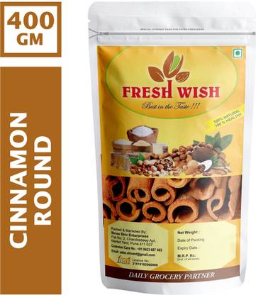 Fresh Wish Cinnamon (Dalchini) -400gm Assorted Seeds & Nuts Price in ...