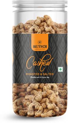 SETHJI Premium Roasted Black Pepper Cashew Nuts, 500g - Jar Pack Cashews Price in India - Buy ...
