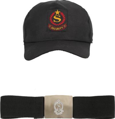 Flipkart.com | Qualityfab Men's Security Guard Accessories Belt-Cap ...