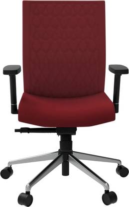 Godrej Interio Prime Full Back Fabric Office Adjustable Arm Chair Price ...