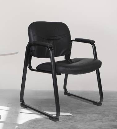 HNI India ESS-9015 Bonded Leather Executive Side Chair with Sled Base ...
