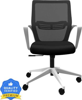 Godrej Interio Sally Mid Back Fabric Office Arm Chair Price in India ...