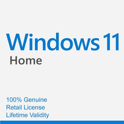 MICROSOFT Windows 11 Home (1 User, Lifetime Validity) Retail License ...