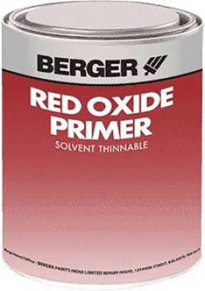 Bergerpaints BergeR Red Oxide primer solvent thinnable 500 ml Alkyd ...