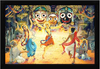 Braj Art Gallery Chaitanya Mahaprabhu & Nityanand Prabhu dance before ...