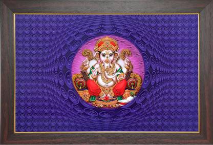 Deeveeposters Lord Ganesh ji (Ganpati Bappa) Wall Picture/Photo Frame ...