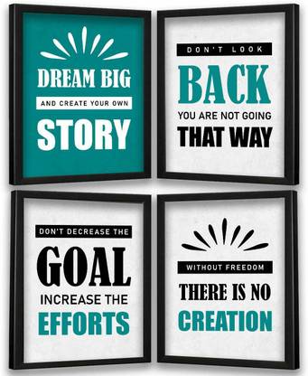 Motivational Quotes Framed Posters for Home and Office Wall Decor ...